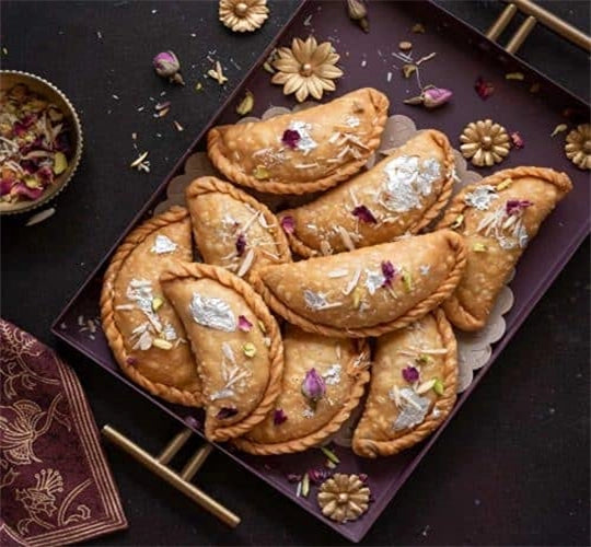 Gujia Sweet Dumplings & Delicious Indian Dessert - Sukhmani Foods
